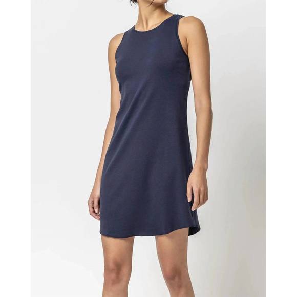 Lilla P | Dresses | New Lilla P High Neck Dress In Navy | Poshmark